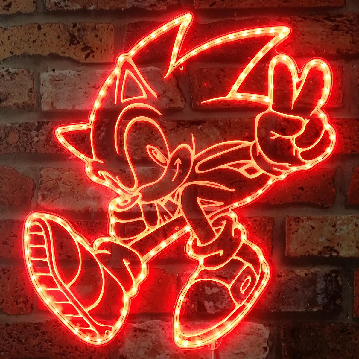 Sonic Dynamic RGB Edge Lit LED Sign | LEDLABCAVE