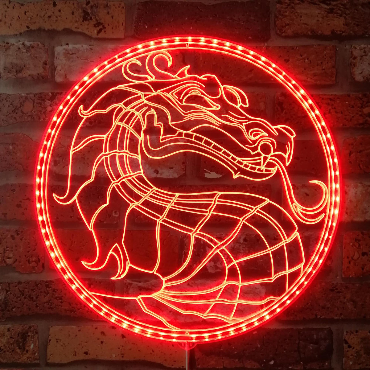 Mortal Kombat Dynamic RGB Edge Lit LED Sign | LEDLABCAVE