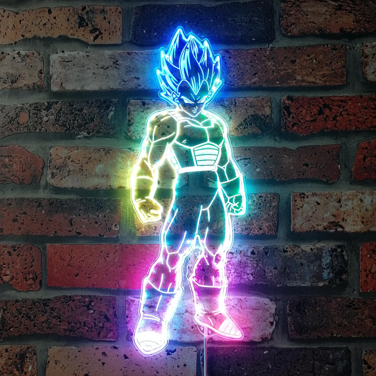 Dragonball Goku Dynamic RGB Edge Lit LED Sign | ledlabcave
