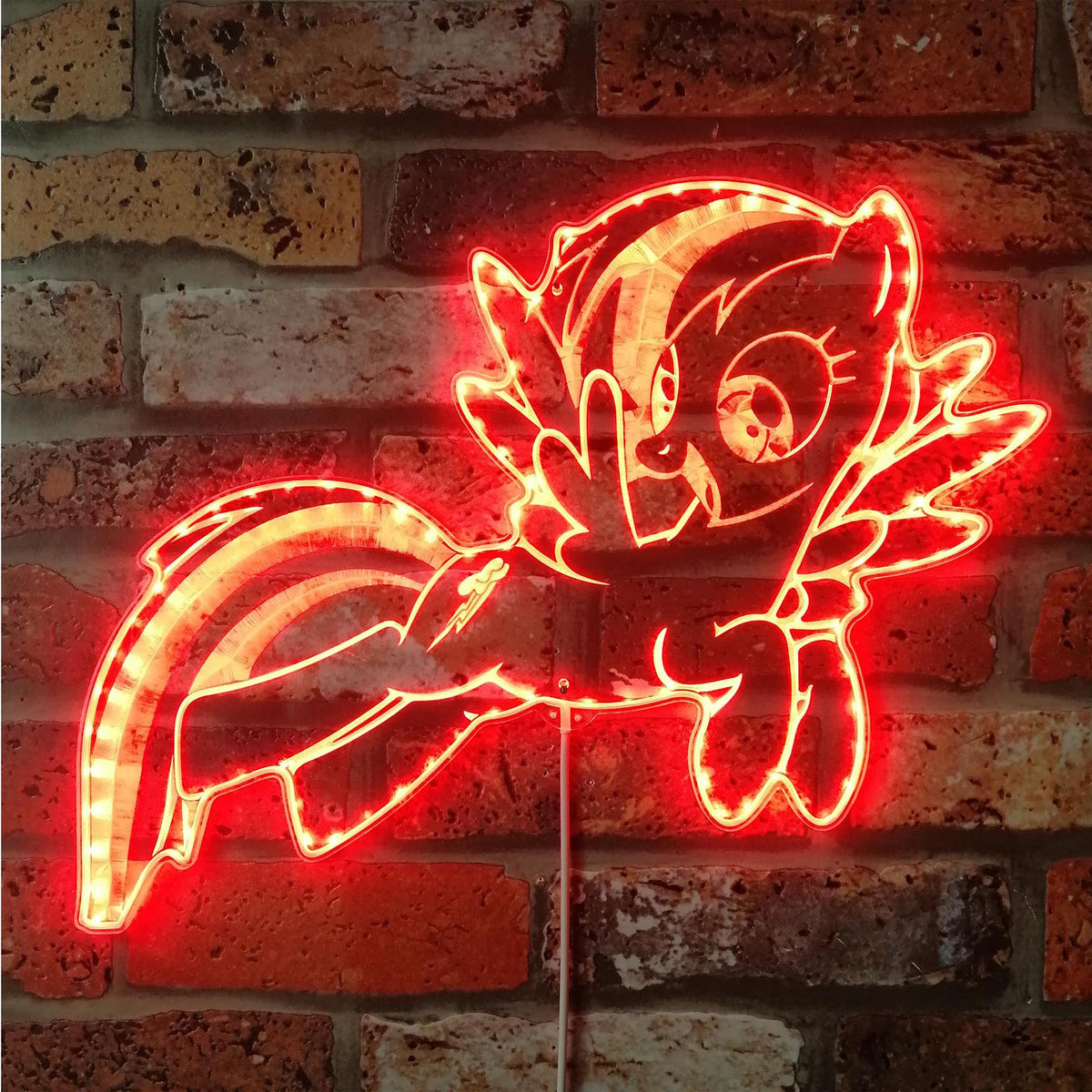 Little Pony Dynamic RGB Edge Lit LED Sign | LEDLABCAVE