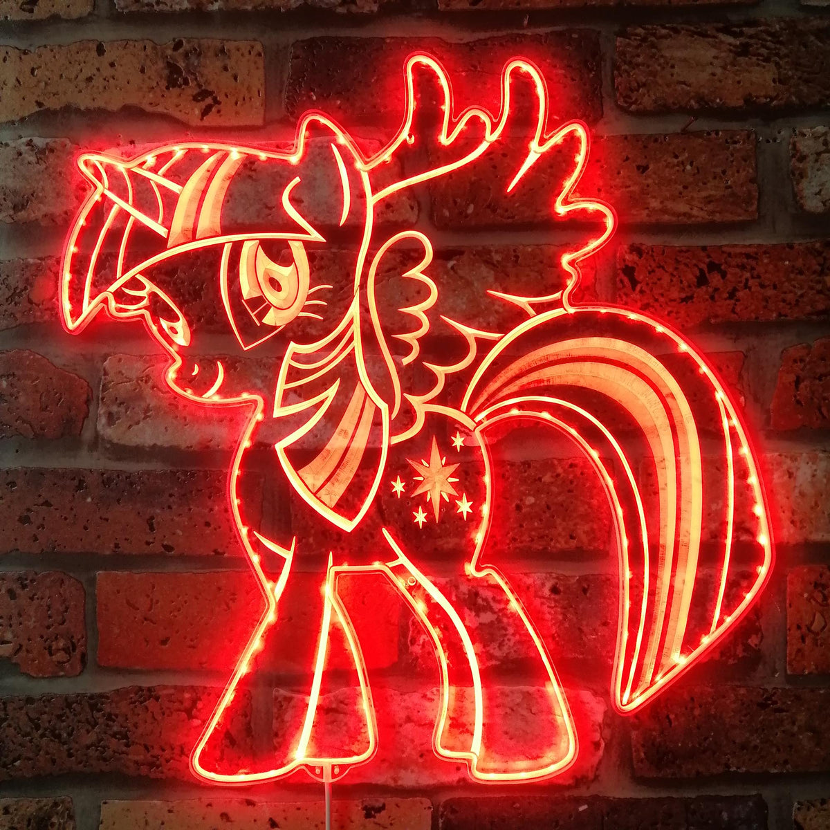 Little Pony Dynamic RGB Edge Lit LED Sign | LEDLABCAVE