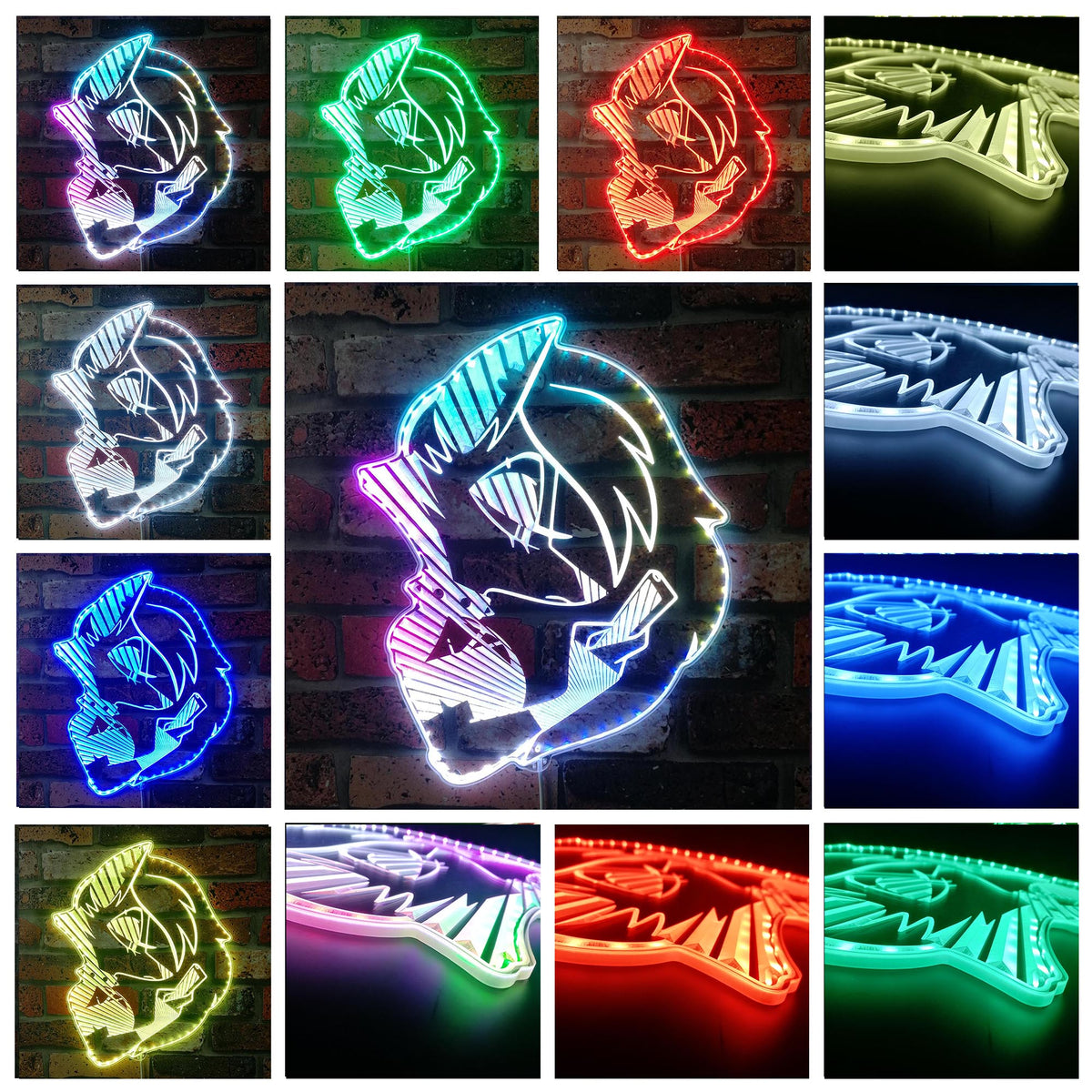 Helluva Boss Loona Dynamic RGB Edge Lit LED Sign | LEDLABCAVE