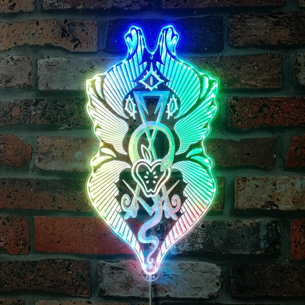 Hazbin Hotel Wall Art Dynamic RGB Edge Lit LED Sign | LEDLABCAVE