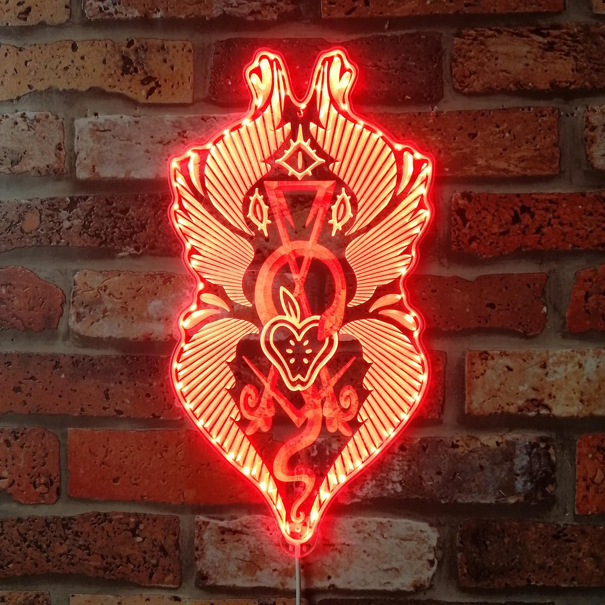 Hazbin Hotel Wall Art Dynamic RGB Edge Lit LED Sign | LEDLABCAVE