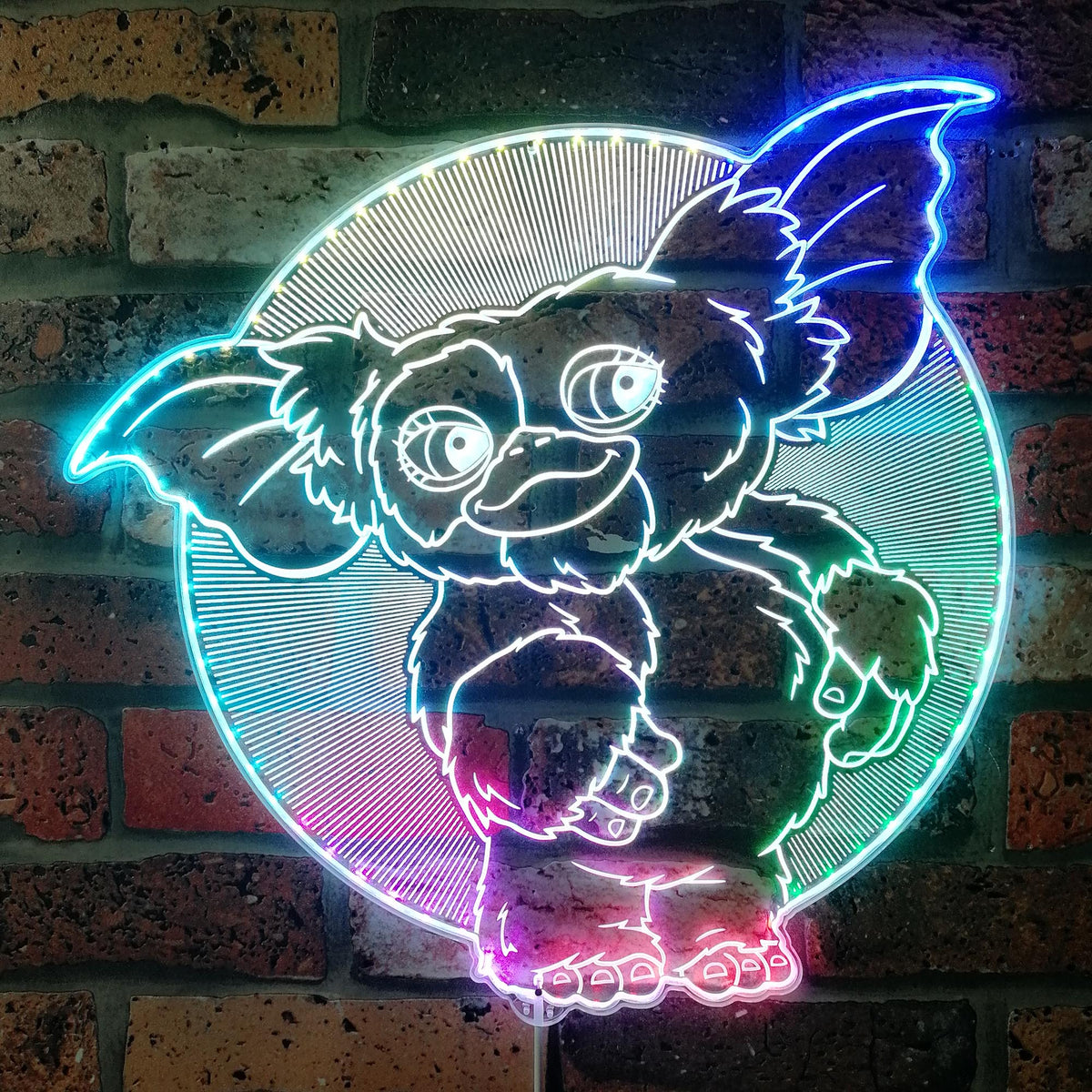 Gremlins Dynamic RGB Edge Lit LED Sign | PROLEDSIGN