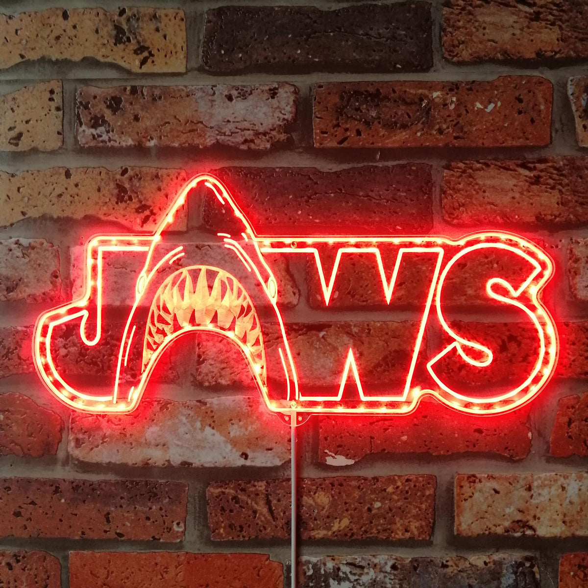 JAWS Dynamic RGB Edge Lit LED Sign | LEDLABCAVE