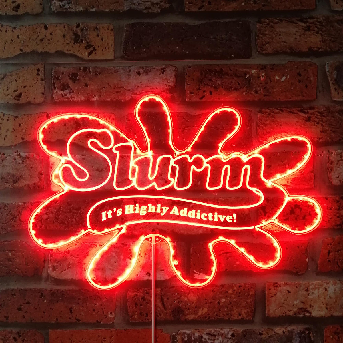 Futurama Slurm Drink Logo Dynamic RGB Edge Lit LED Sign | PROLEDSIGN