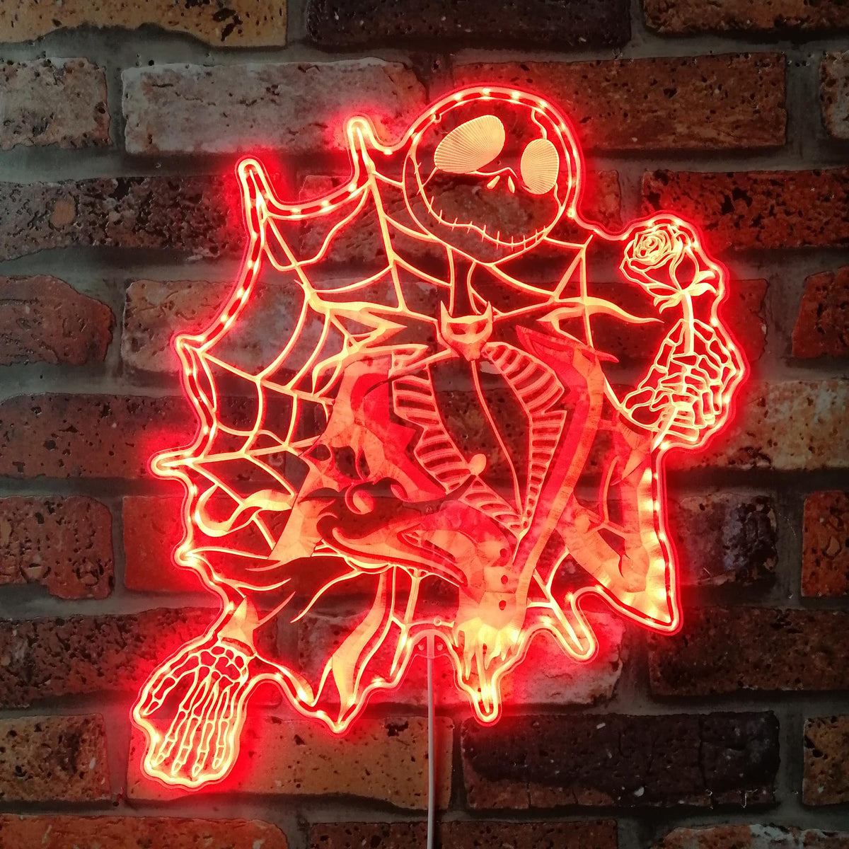 Nightmare before Christmas Dynamic RGB Edge Lit LED Sign | LED LAB CAVE