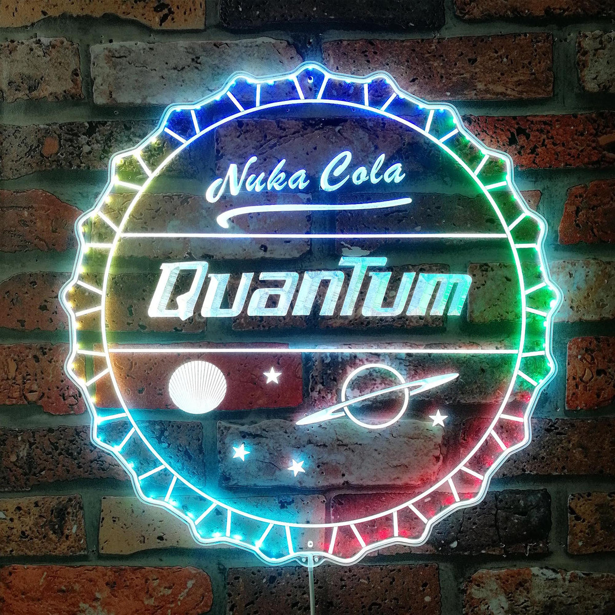 Nuka Cola Quantum Dynamic RGB Edge Lit LED Sign | PROLEDSIGN