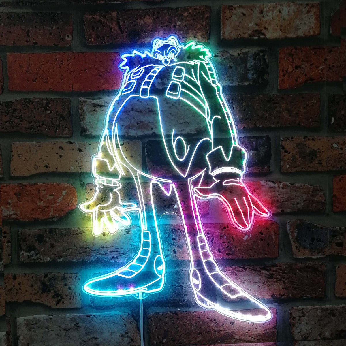 Sonic Dr Eggman Dynamic RGB Edge Lit LED Sign | PROLEDSIGN