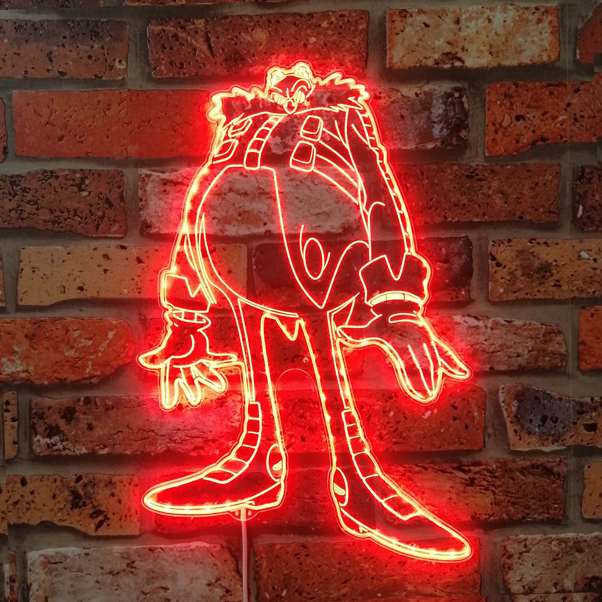 Sonic Dr Eggman Dynamic RGB Edge Lit LED Sign | PROLEDSIGN