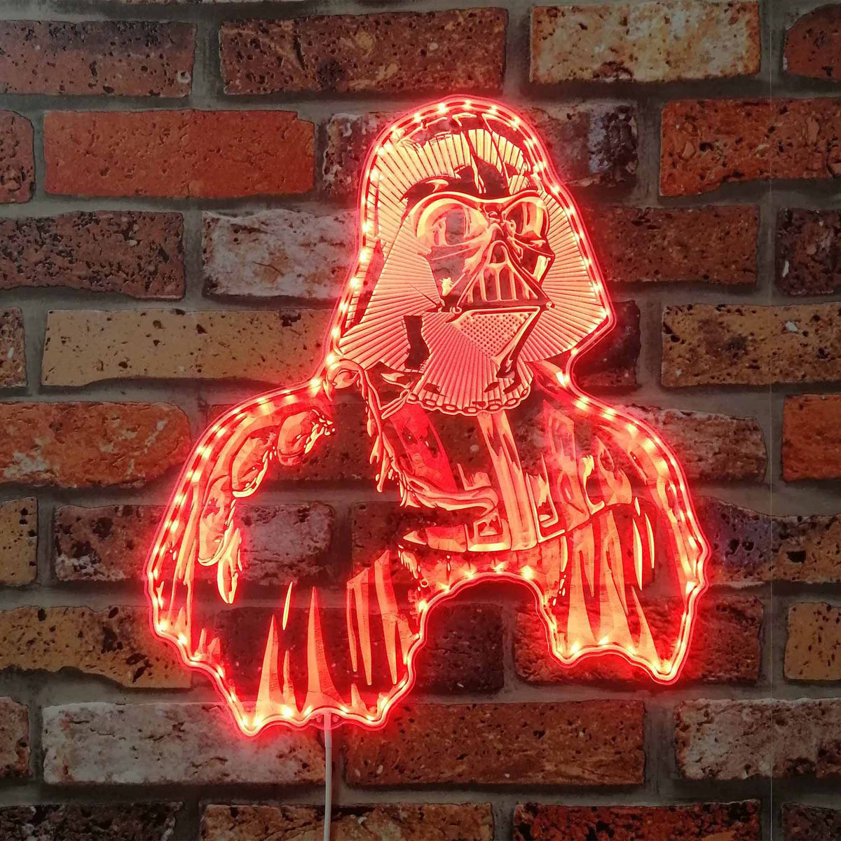 Darth Vader Dynamic RGB Edge Lit LED Sign | PROLEDSIGN