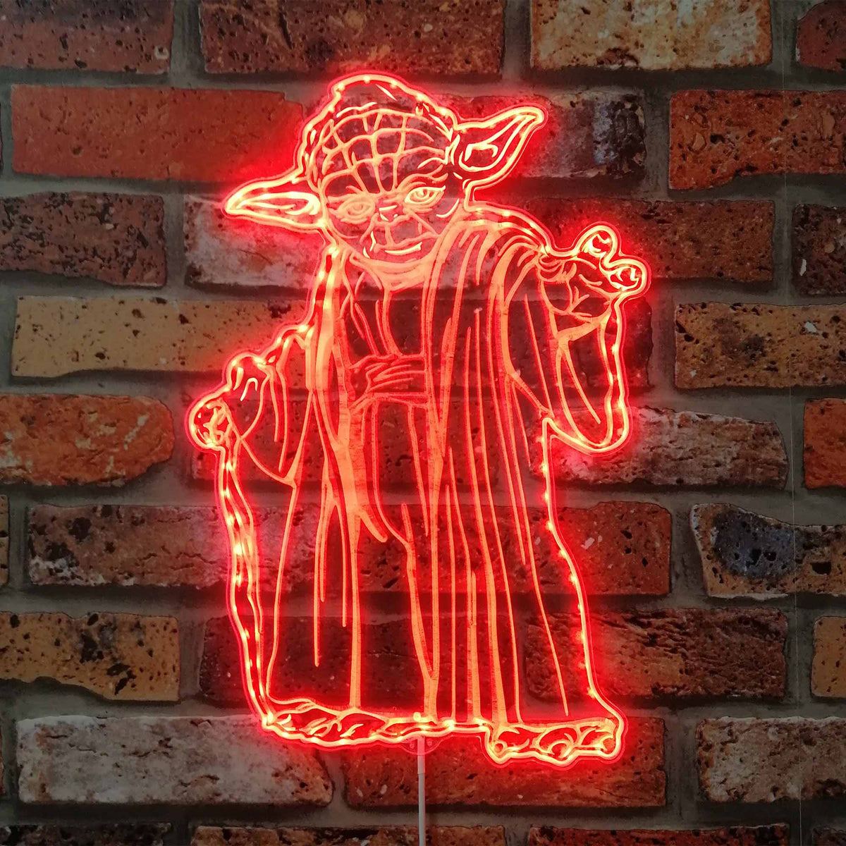 Star Wars Yoda Dynamic RGB Edge Lit LED Sign | PROLEDSIGN