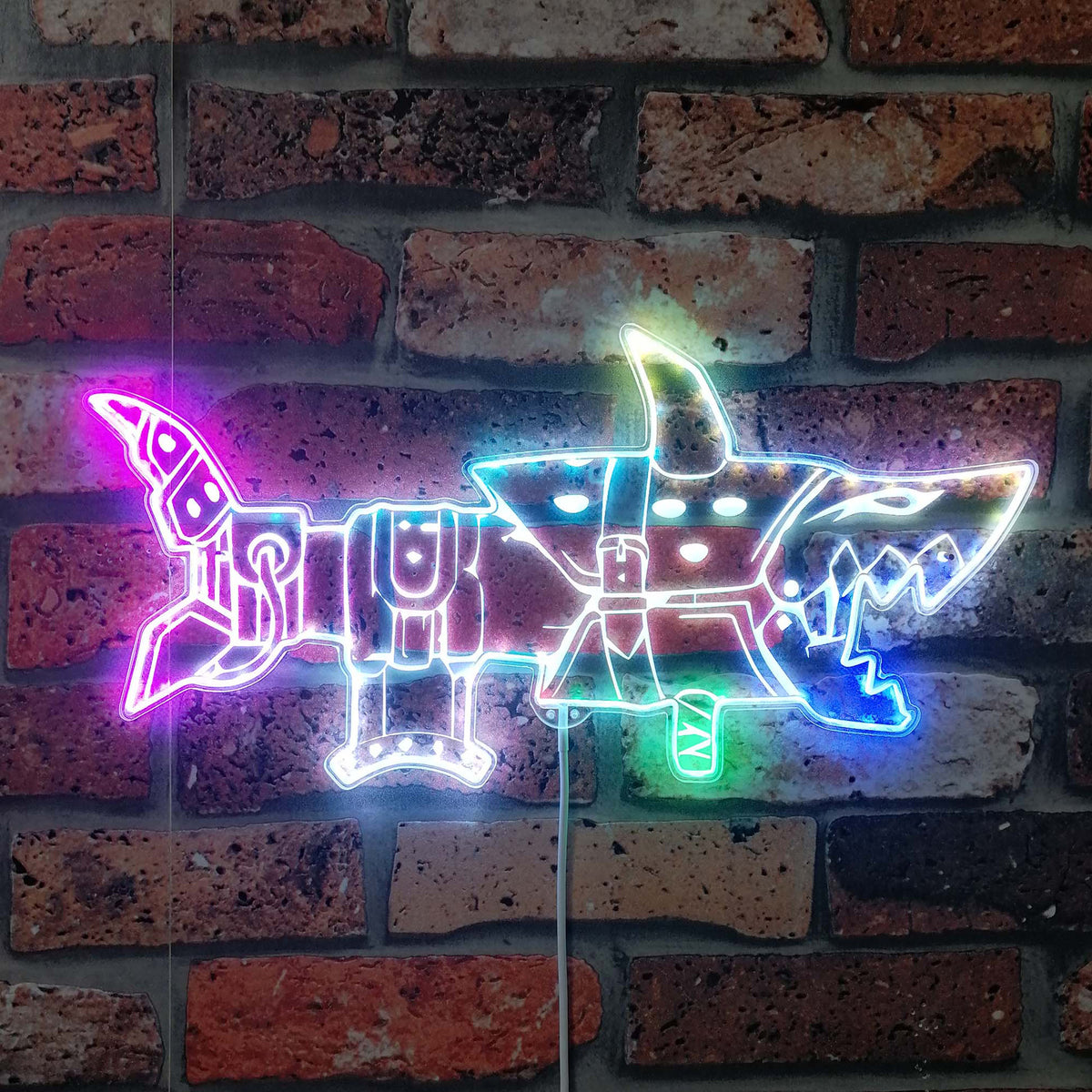 Jinx Fishbones Dynamic RGB Edge Lit LED Sign | PROLEDSIGN