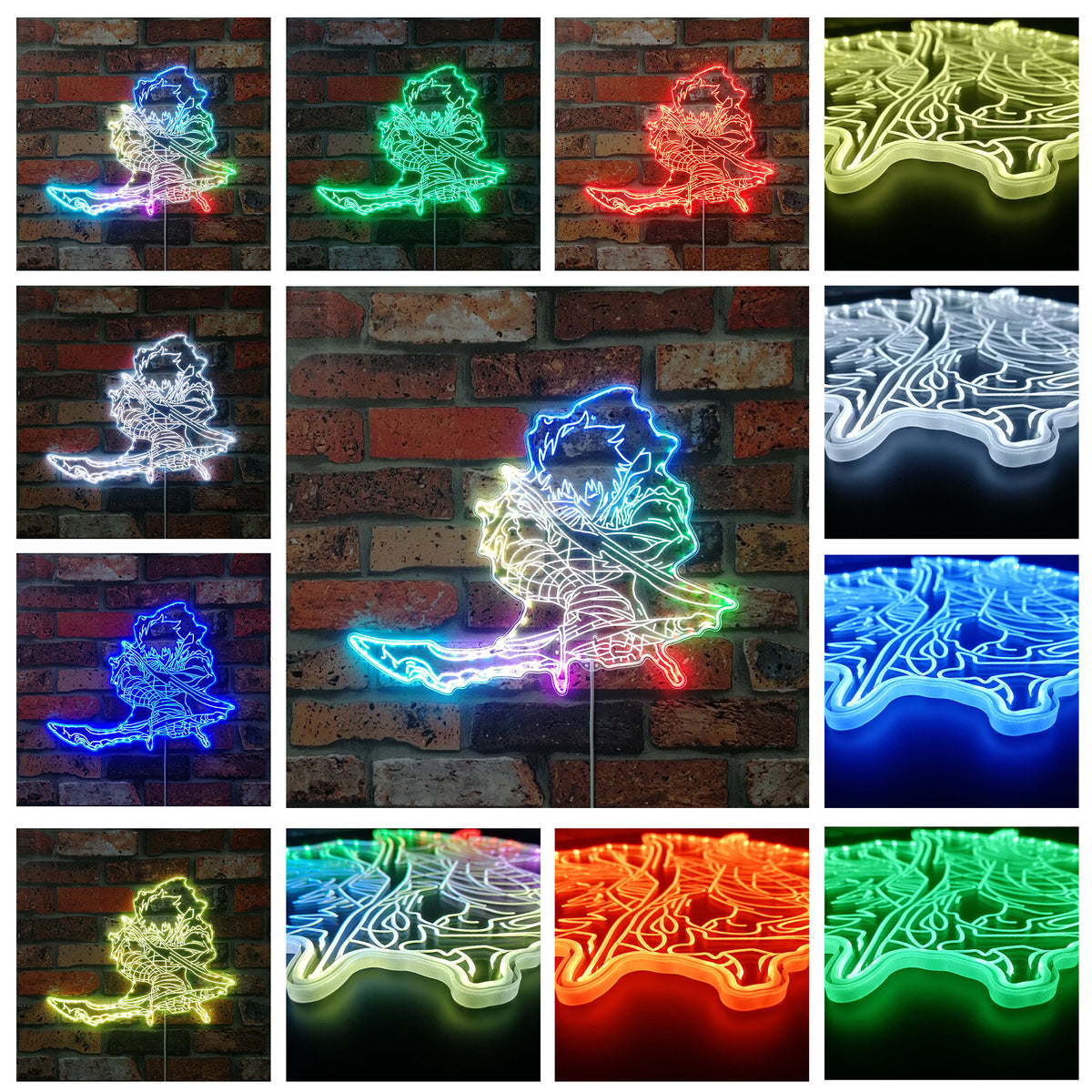 Solo Leveling Dynamic RGB Edge Lit LED Sign | PROLEDSIGN