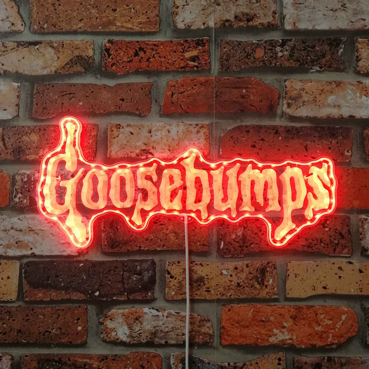 Goosebumps Dynamic RGB Edge Lit LED Sign | ledlabcave
