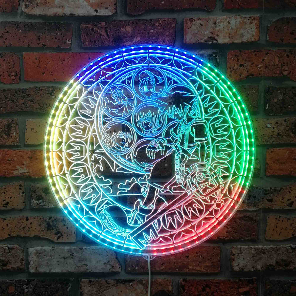 Kingdom Hearts Dynamic RGB Edge Lit LED Sign | PROLEDSIGN