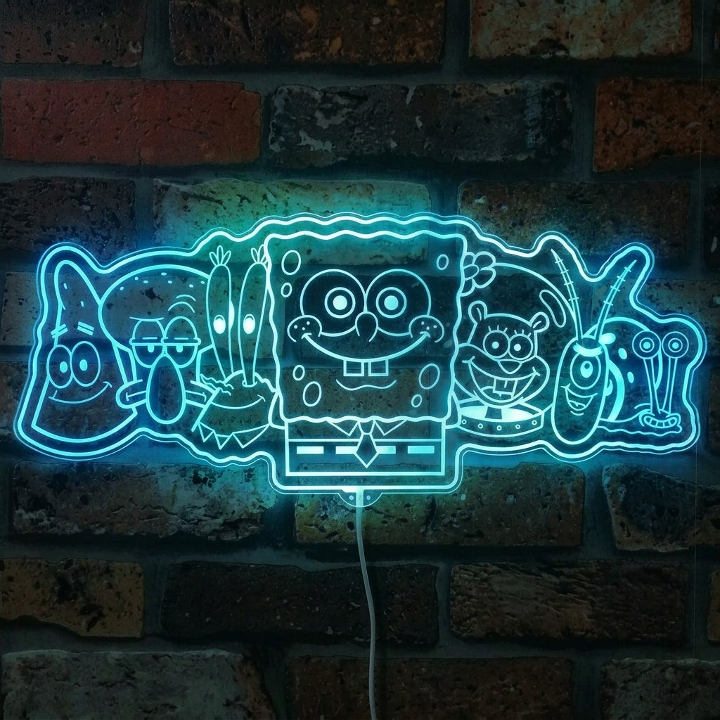 SpongeBob SquarePants Patrick Squidward Mr Krabs Sandy Plankton Gary ...