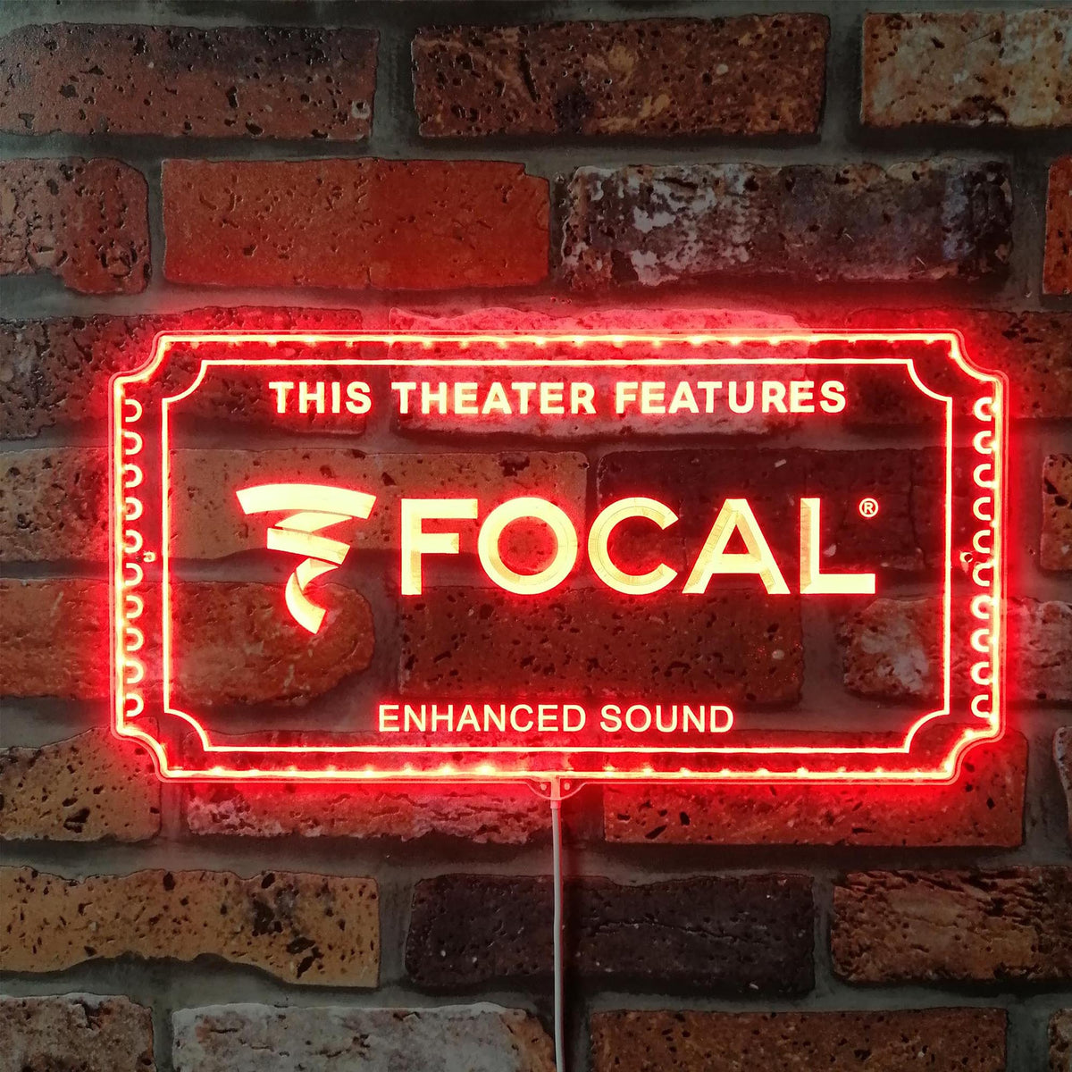 Focal Dynamic RGB Edge Lit LED Sign | LED LAB CAVE