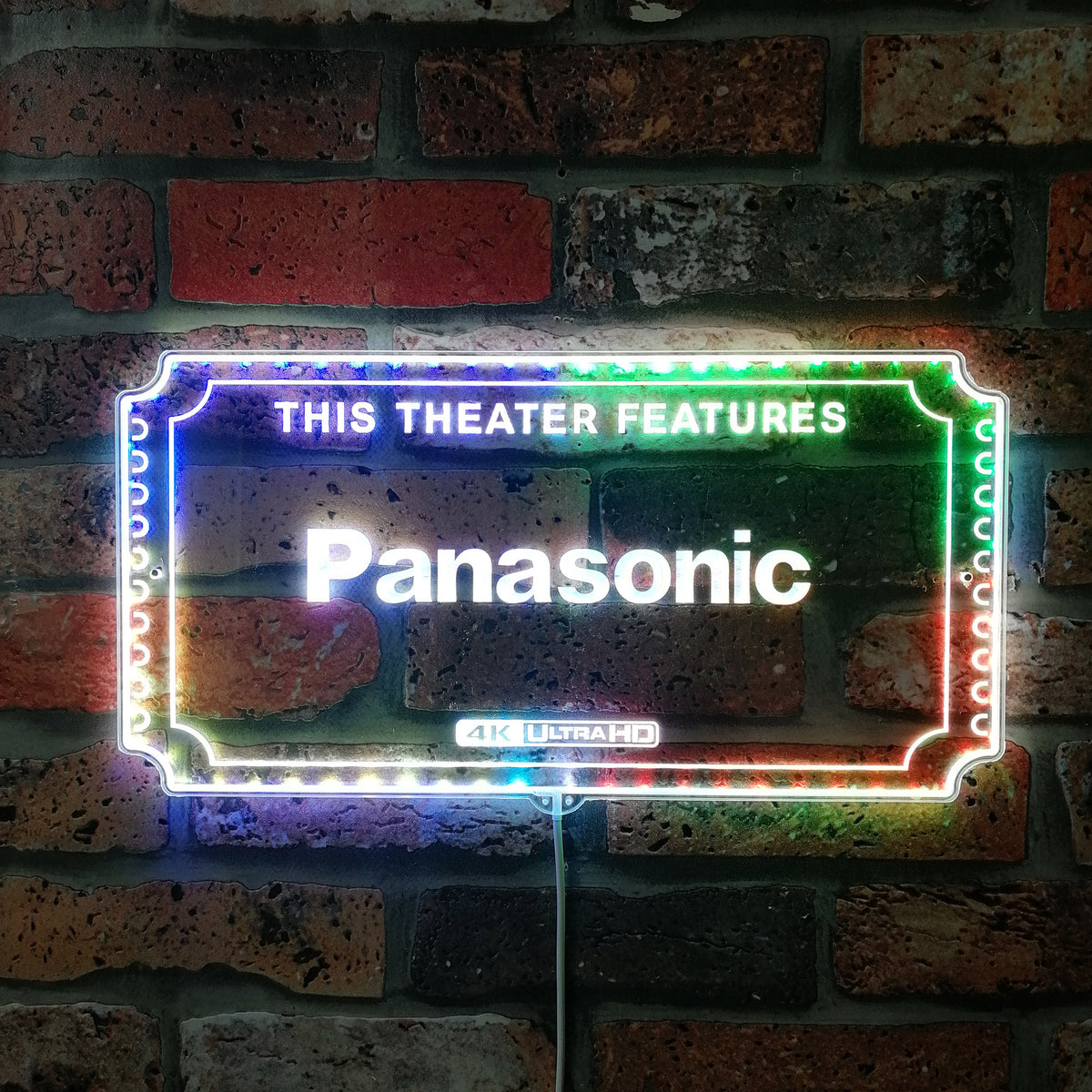 Panasonic 4K UltraHD Dynamic RGB Edge Lit LED Sign | PROLEDSIGN