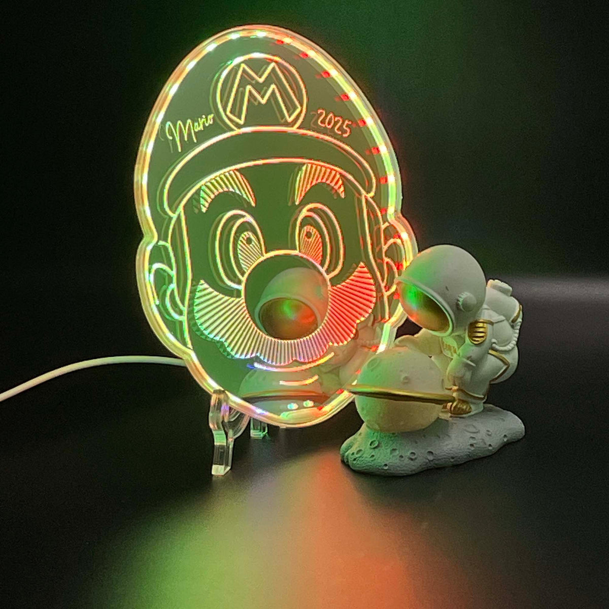 Super Mario Dynamic RGB Edge Lit LED Sign | PROLEDSIGN