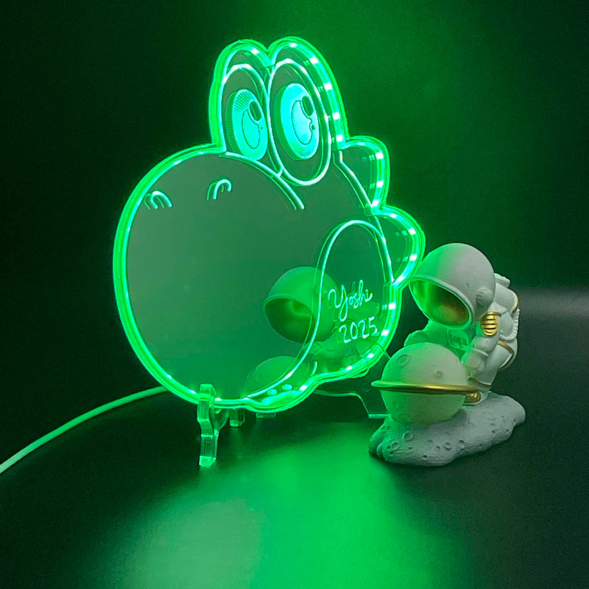 Yoshi Mario Dynamic RGB Edge Lit LED Sign | PROLEDSIGN
