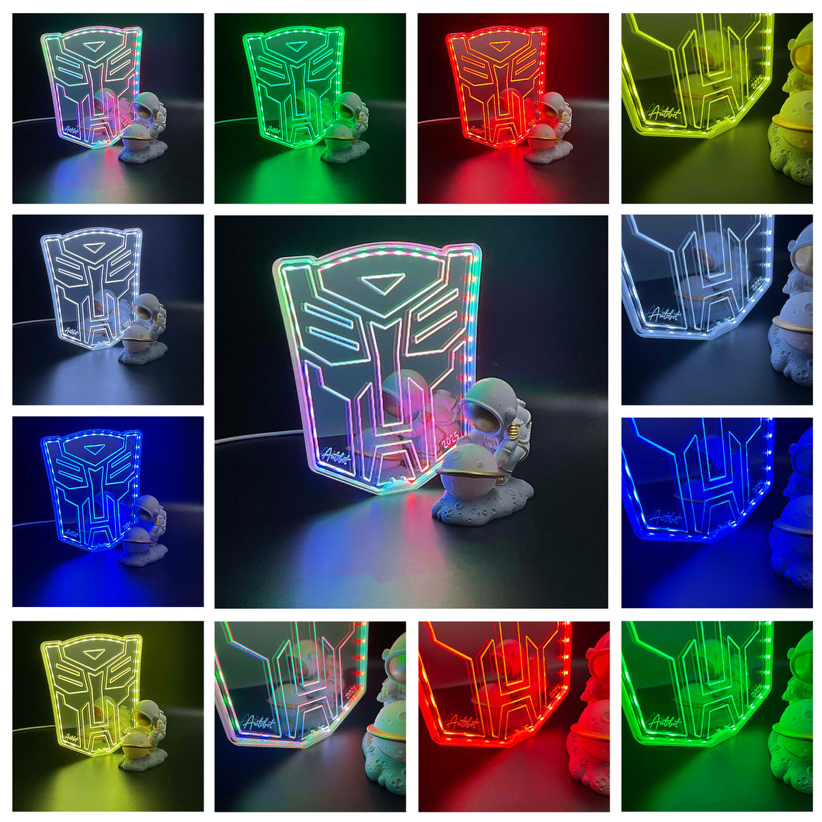 Transformers-Autobot Dynamic RGB Edge Lit LED Sign | PROLEDSIGN