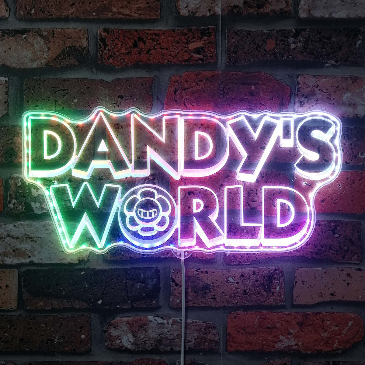 Dandy's World Dynamic RGB Edge Lit LED Sign | PROLEDSIGN