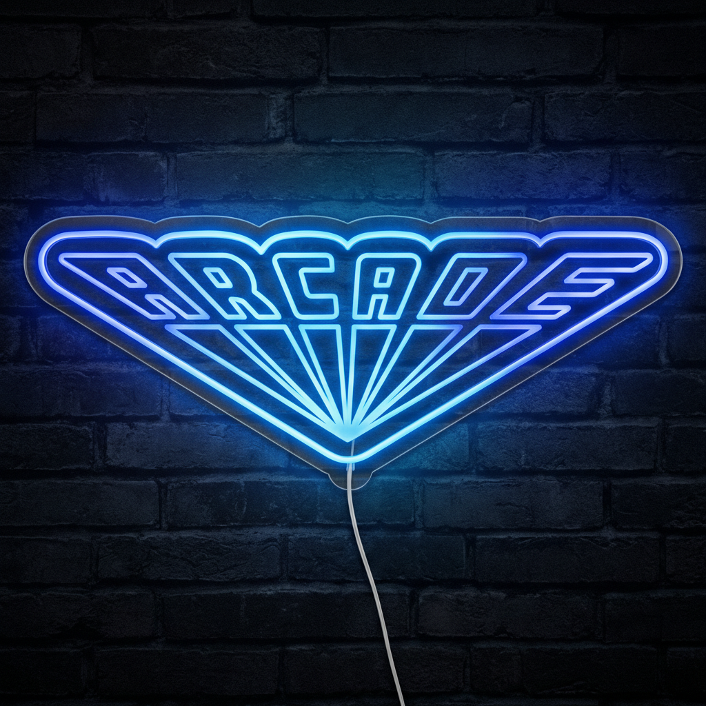 Stranger Things Palace Arcade Neon LED Sign with Dynamic RGB Colors