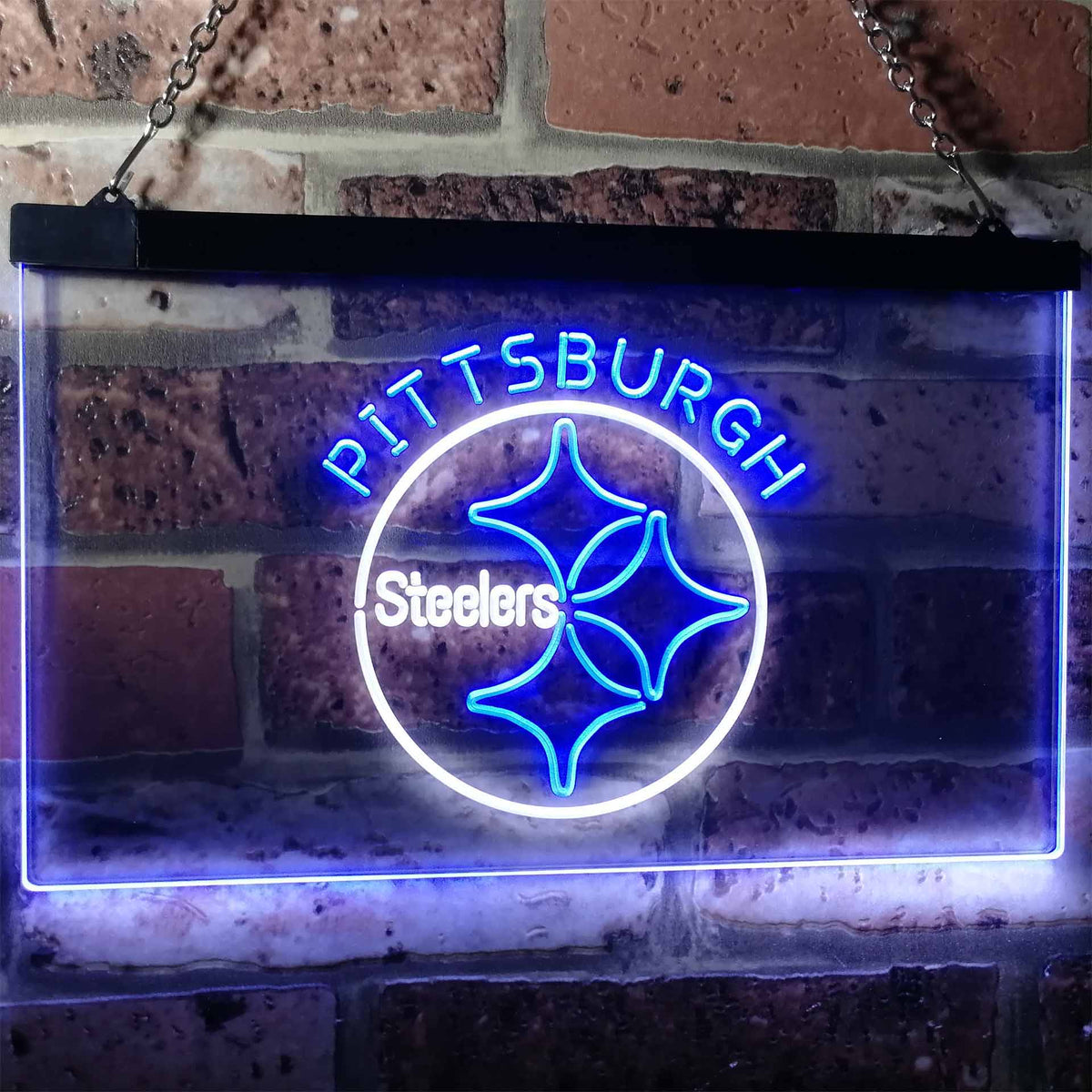 Pittsburgh Steelers Neon-like LED Light Sign on sale | Football Bar Decor