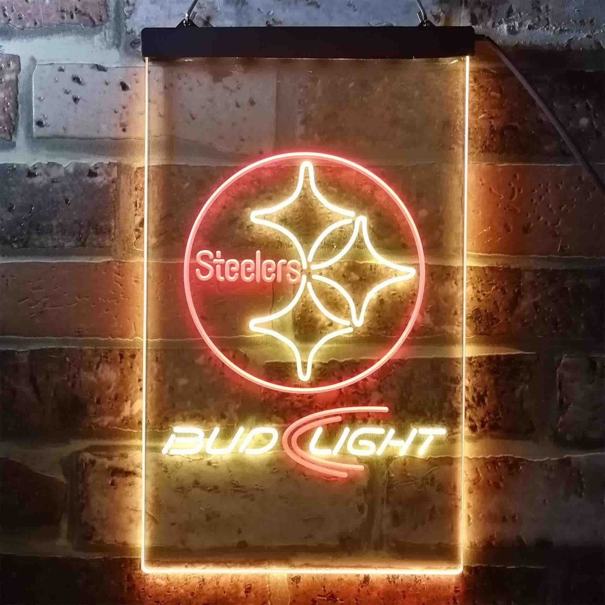 Bud Light Pittsburgh Steelers Neon-like LED Light Sign on sale!