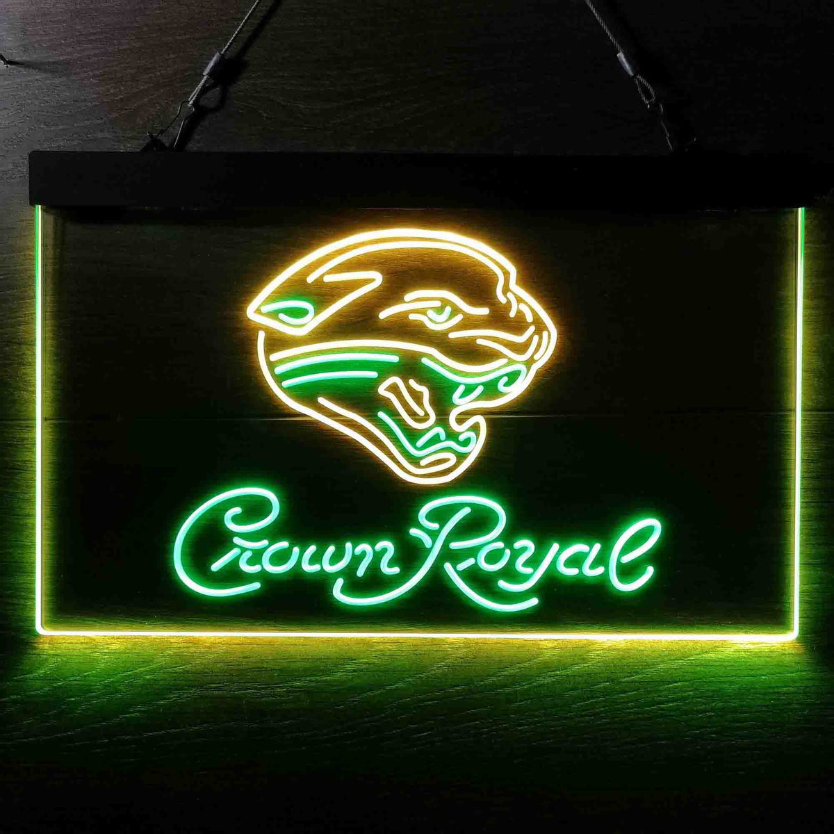 Jacksonville Jaguars Crown Royal Neon-Like LED Sign | Home Bar Gift