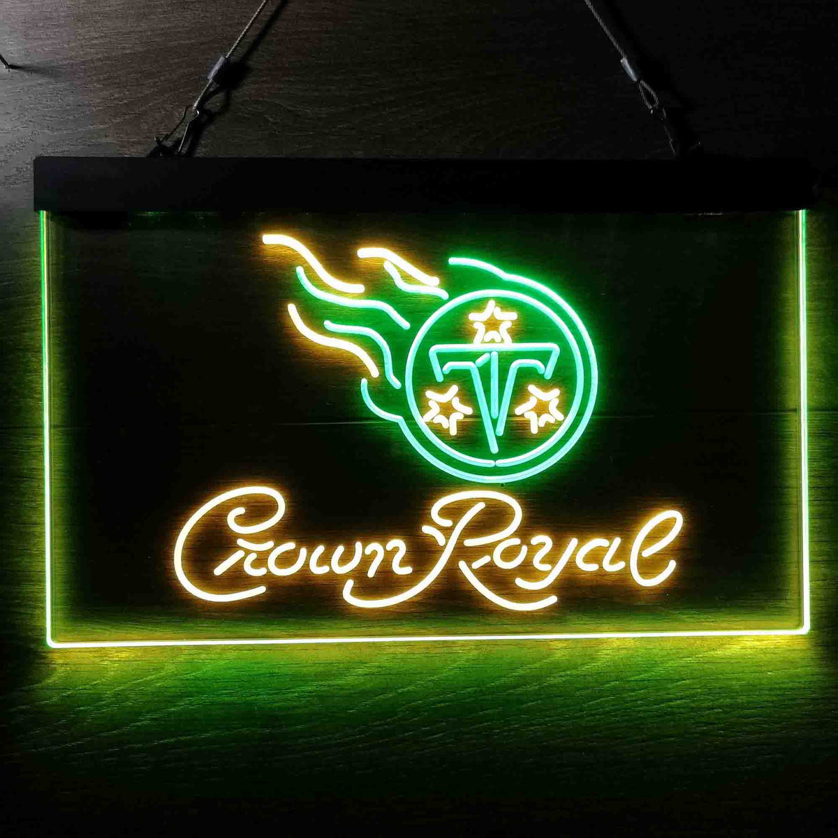 Tennessee Titans Crown Royal Neon-Like LED Sign | Home Bar Gift