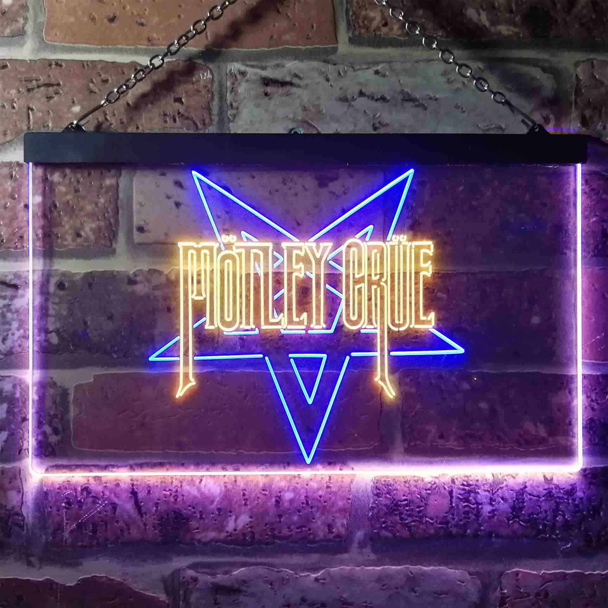Motley Crue Star LED Light Sign | holiday birthday gift | music neon