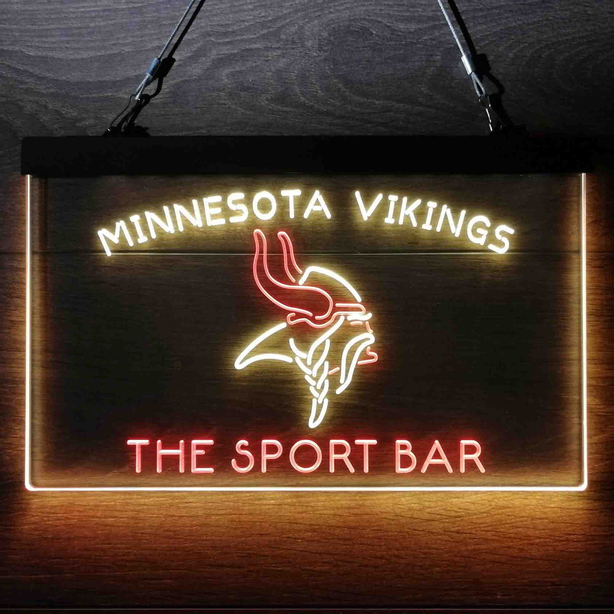 Personalized Custom Minnesota Vikings NFL Football Club Neon-Like LED