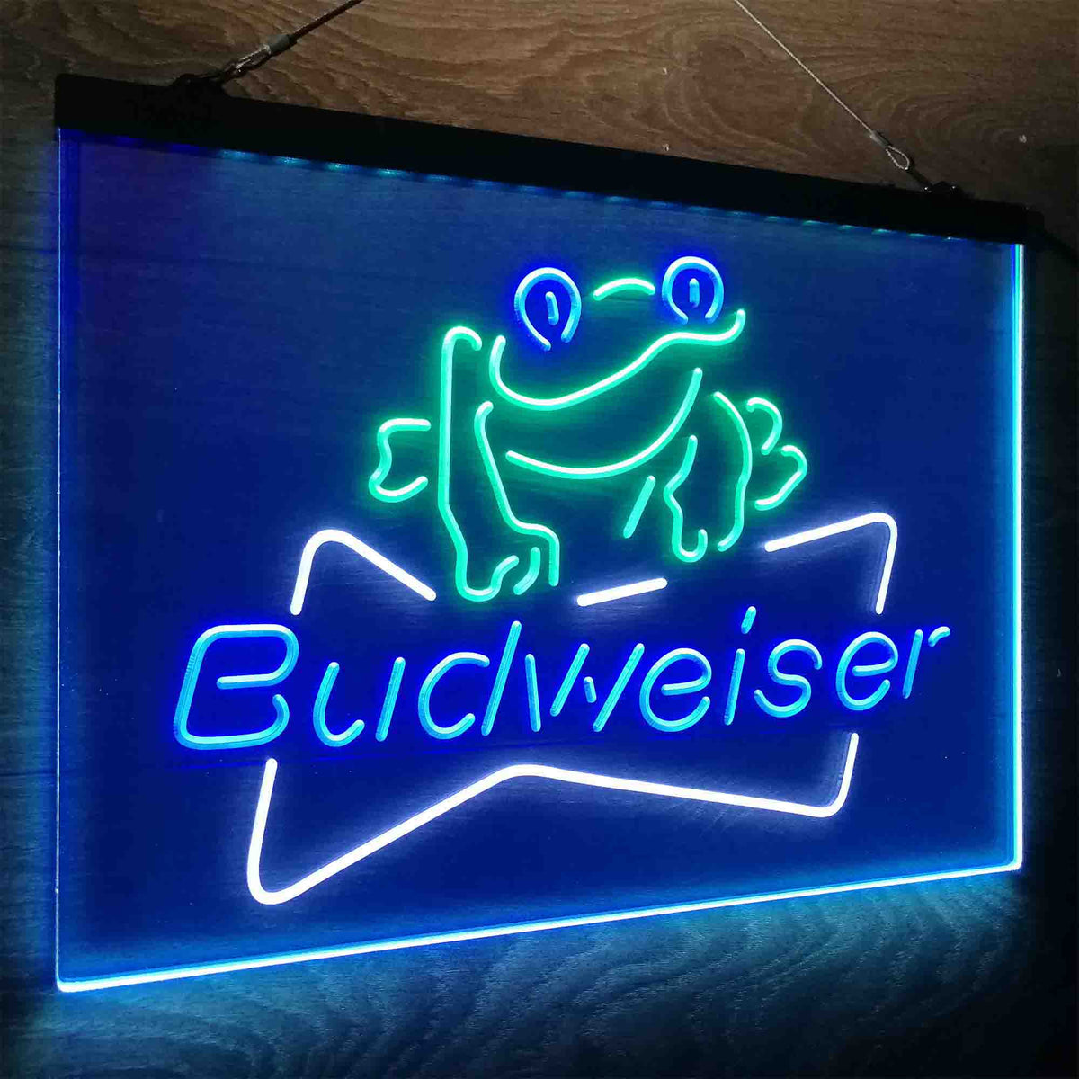 Budweiser Frog Decor Beer Bar Neon LED Sign For Sale | LEDLABCAVE