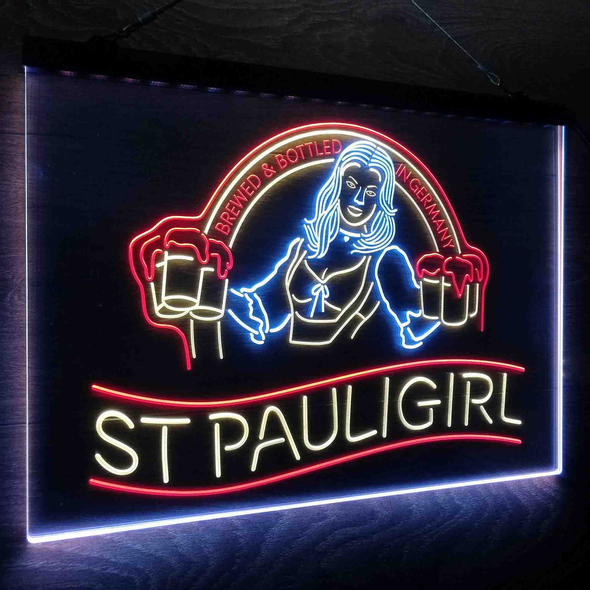 St. Paul Girl Beer Bar Man Cave Neon LED Sign For Sale | LEDLABCAVE