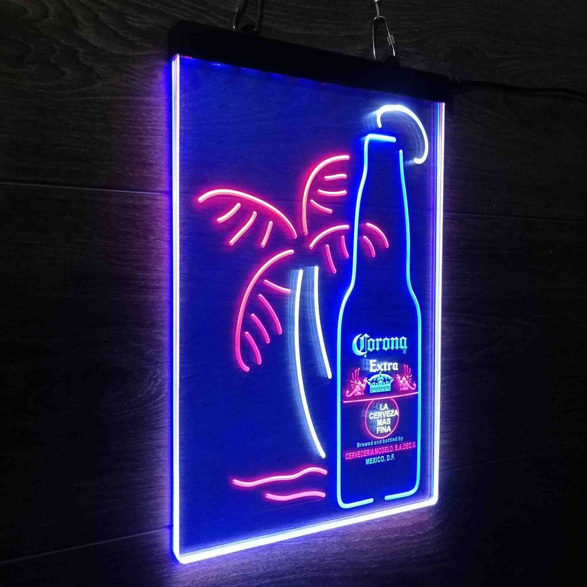 Corona Extra Bottle Palm Tree Neon LED Sign For Sale | LEDLABCAVE