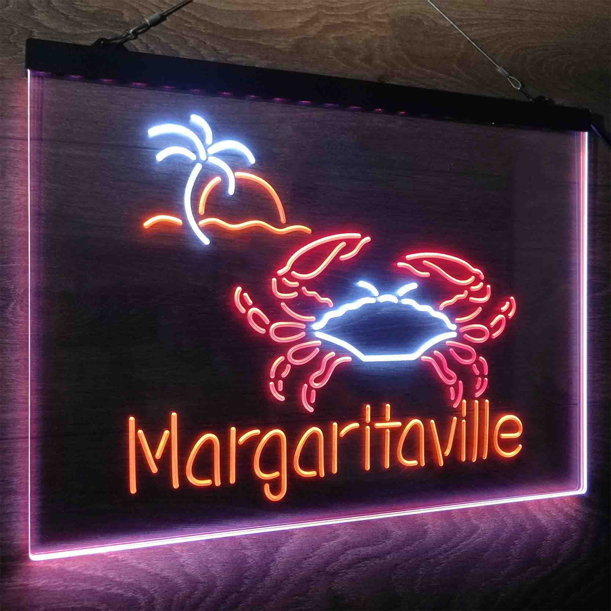 Margaritaville Crab Bar Décor Beer Neon LED Sign For Sale | LEDLABCAVE