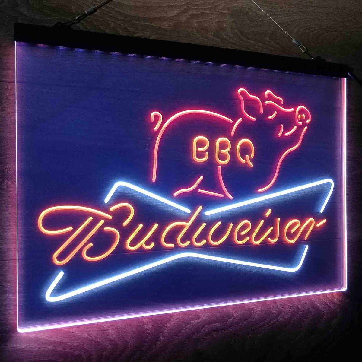 Budweiser BBQ Bar Neon LED Sign For Sale | LEDLABCAVE