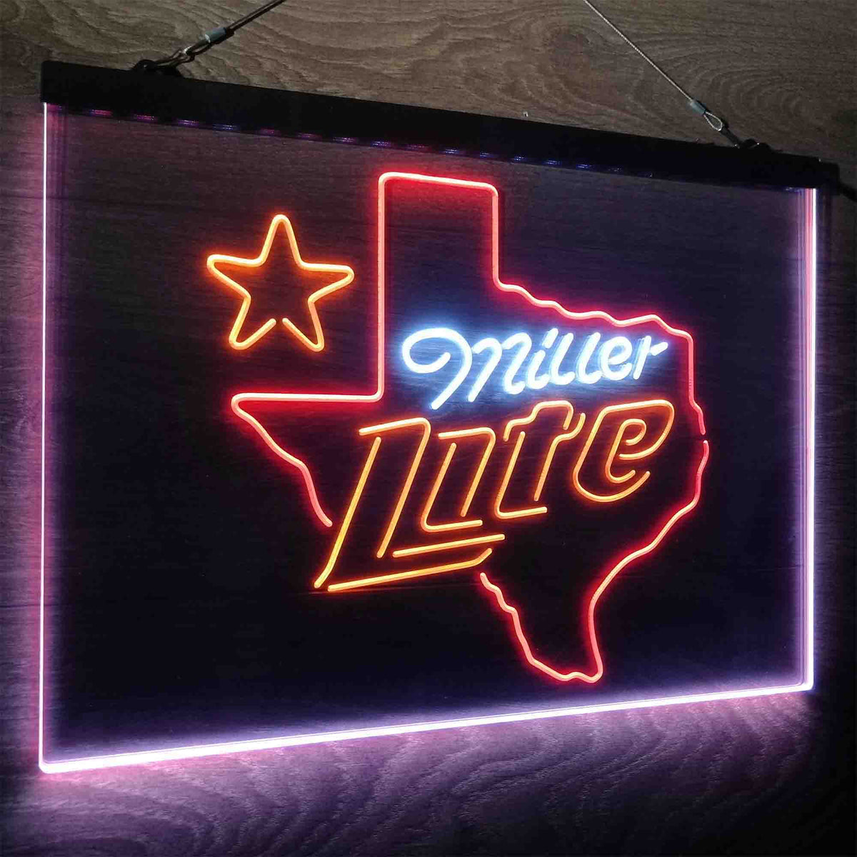 Miller Texas Star Beer Neon LED Sign For Sale | LEDLABCAVE