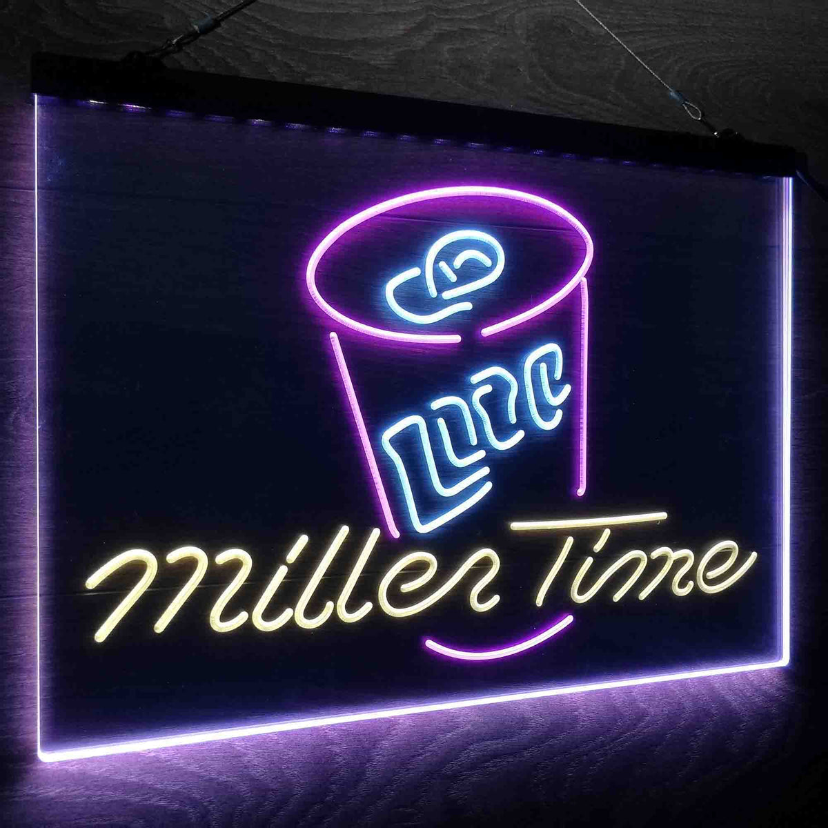 Miller Lite Time Can Neon LED Sign For Sale | LEDLABCAVE