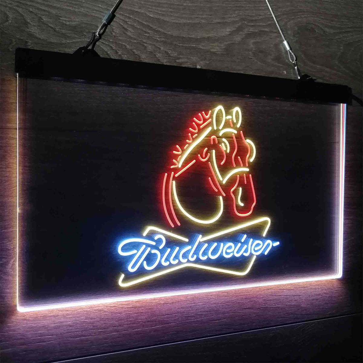 Budweiser Clydesdale Horse Head Neon LED Sign For Sale | LEDLABCAVE