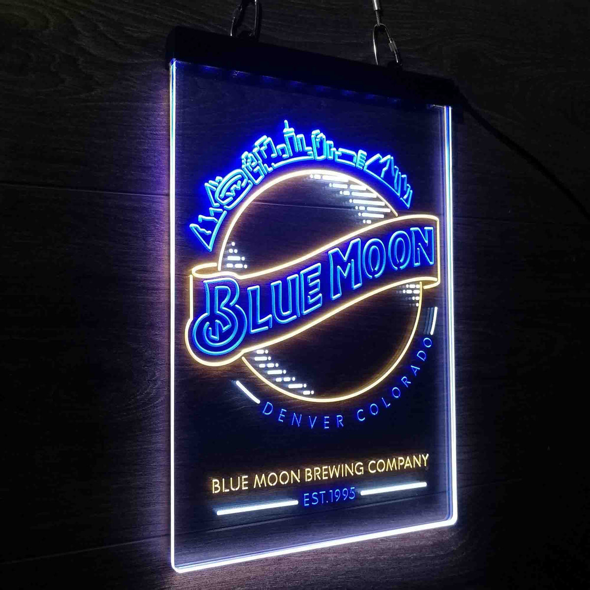 Desperate Enterprises Blue Moon Skyline Neon LED Sign For Sale | LEDLABCAVE