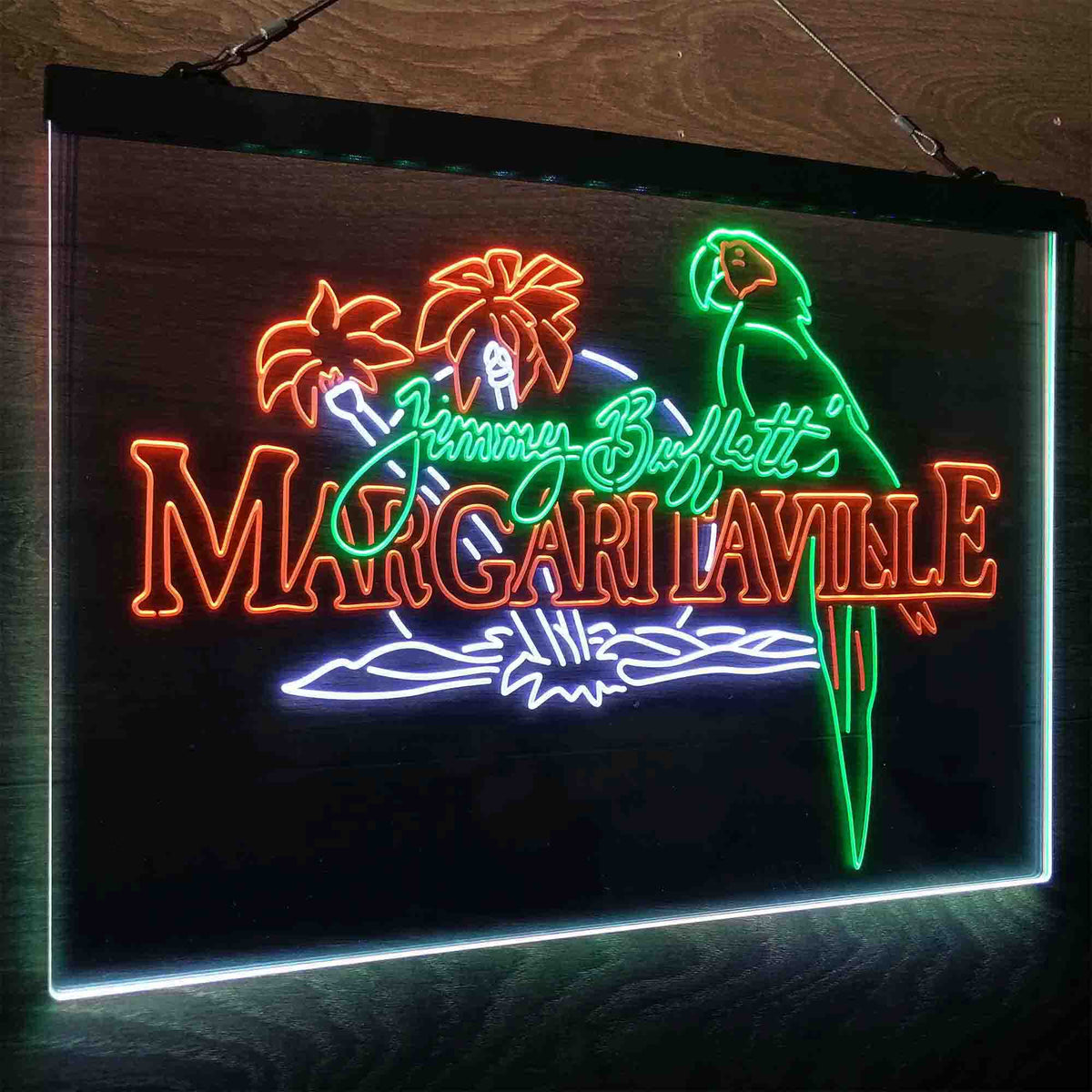 Margaritaville Jimmy Buffett Parrot Neon LED Sign For Sale | LEDLABCAVE