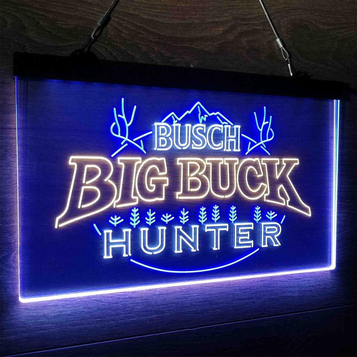 Busch Big Buck Deer Hunter Neon LED Sign For Sale | LEDLABCAVE