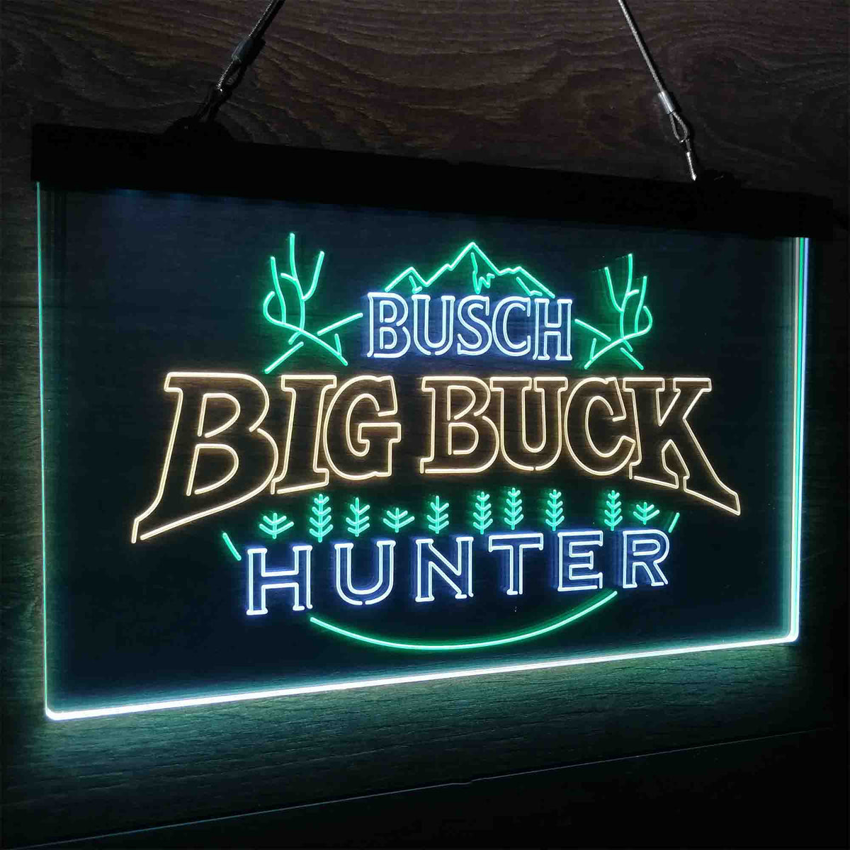 Busch Big Buck Deer Hunter Neon LED Sign For Sale | LEDLABCAVE