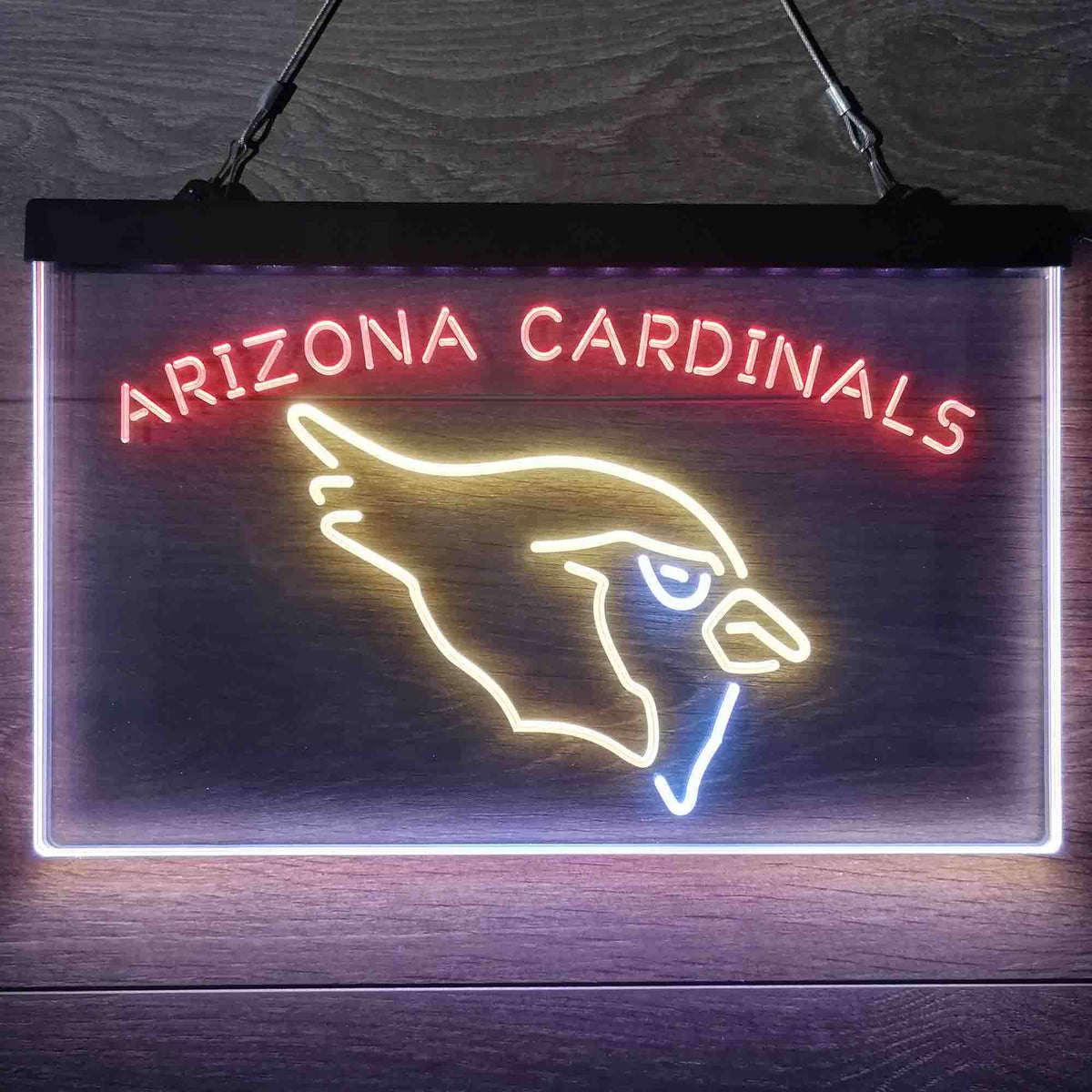 Arizona Cardinals Neon 3-Color LED Light Sign Neon Bar Pub LED Light ...