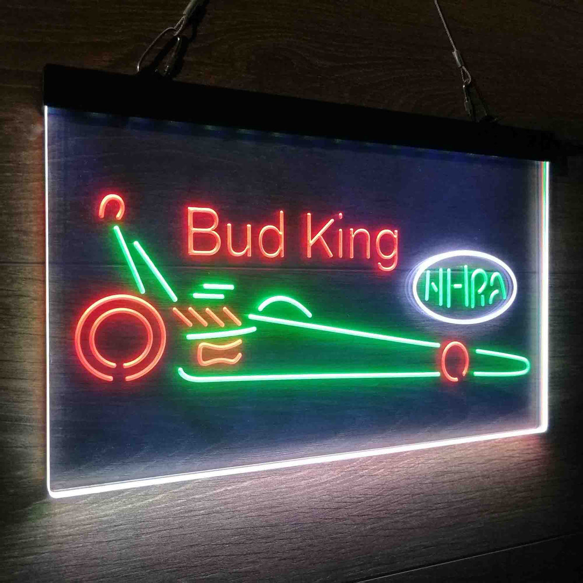 Bud King Nhra Dragster Neon LED Sign For Sale | LEDLABCAVE