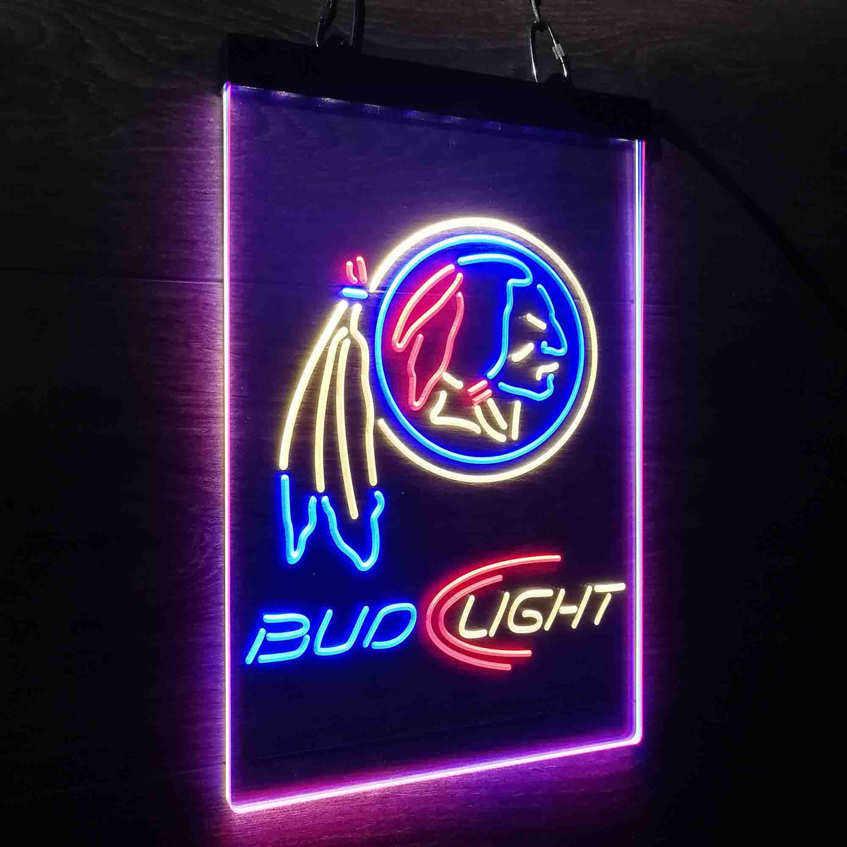 Bud Light Red Team Neon LED Sign For Sale | LEDLABCAVE